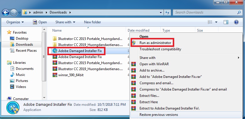 Sửa lỗi "The Installation Cannot Continue as the Installer File May be ...